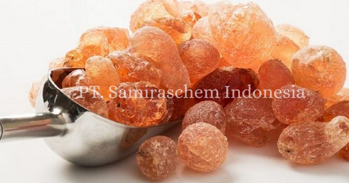 Proses Produksi Gum Arabic meghasilkan bahan yang berkualitas.